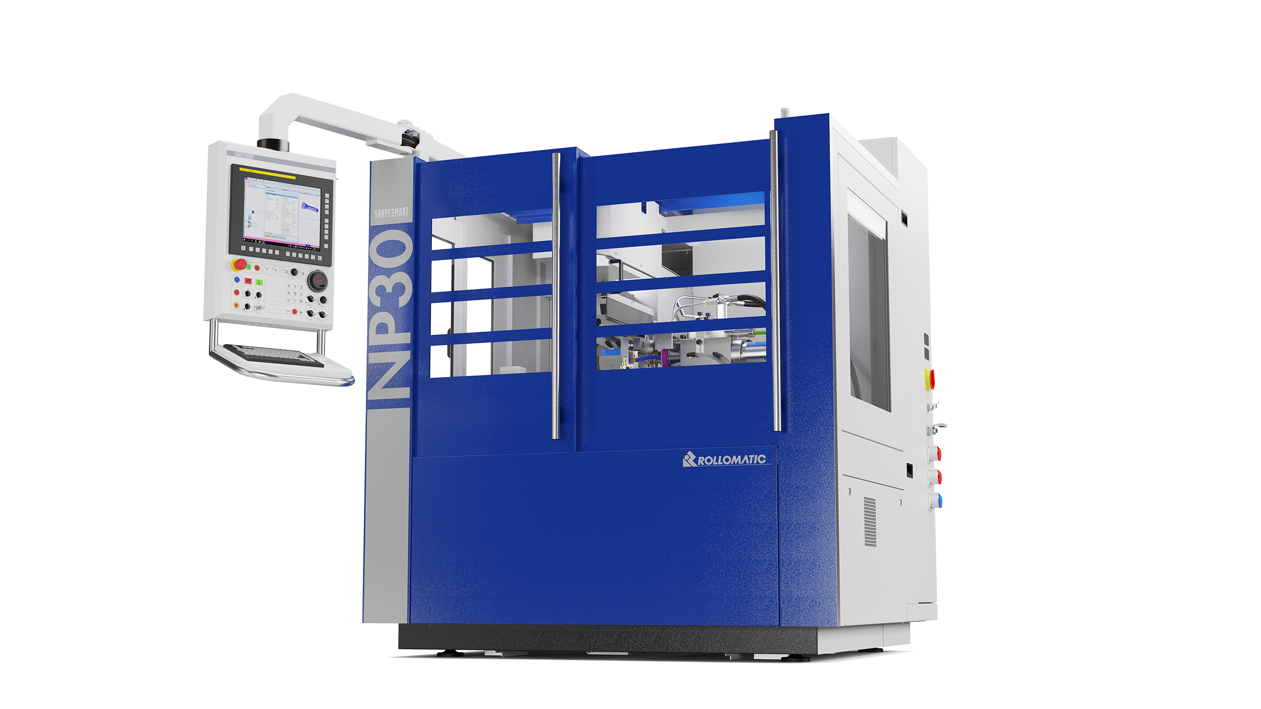 ShapeSmart NP30 | 4-Axis Pinch and Peel Grinding | Rollomatic USA
